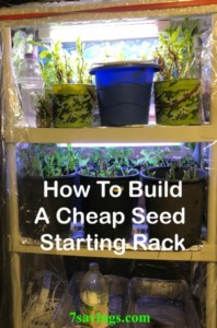 Building a Cheap Seed Starting Rack for Plants