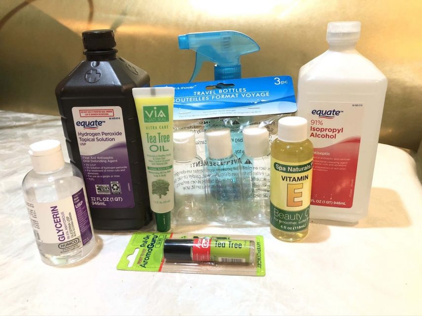 DIY Hand Sanitizer spray formula from World Health Organization